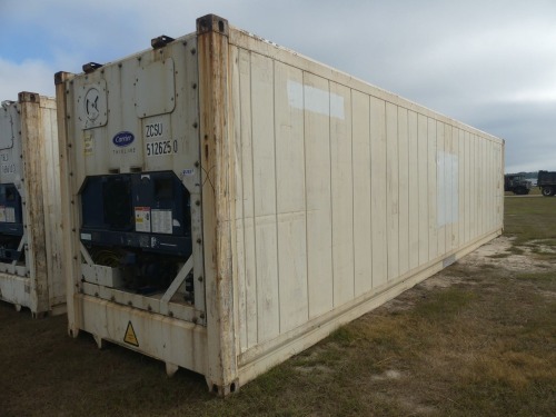 Used 40' Insulated Shipping Container, s/n ZCSU5126250: Non-working ...
